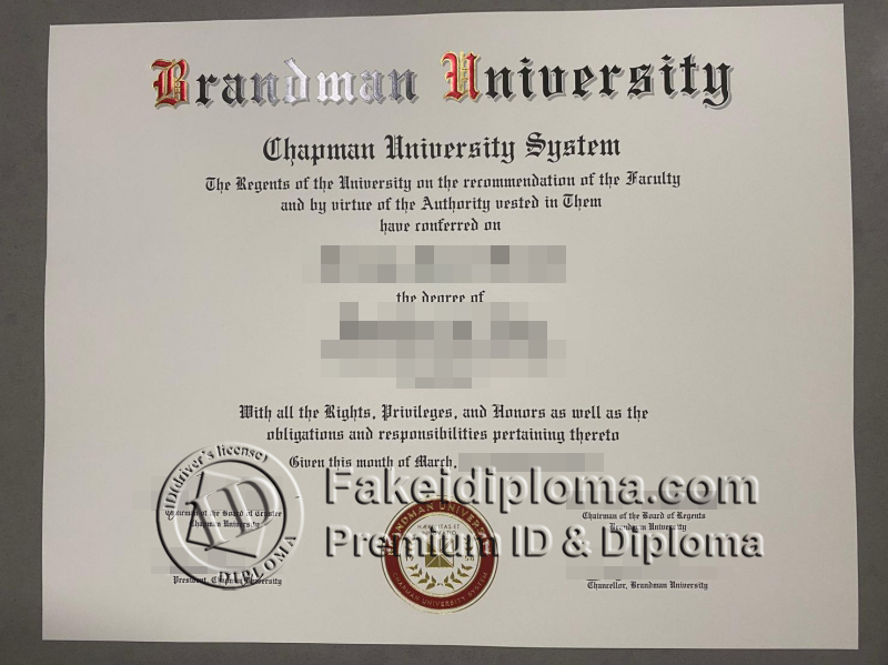 How to buy a phony Brandman University diploma 2022 online?