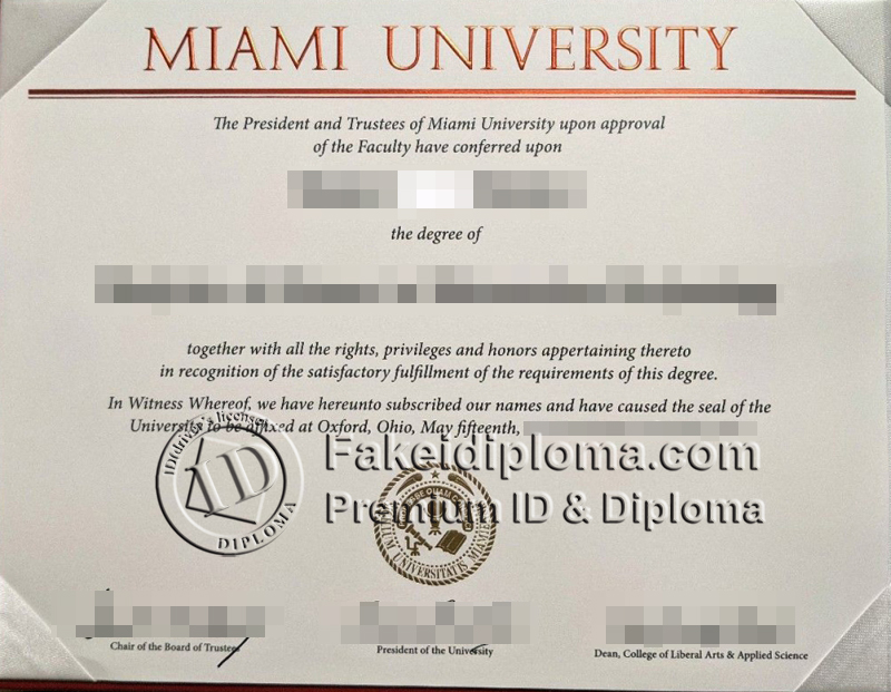 Buy a Miami University diploma, fake degree maker online