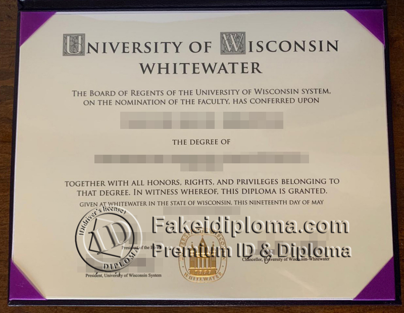 University of Wisconsin-Whitewater degrees, fake UWW diploma
