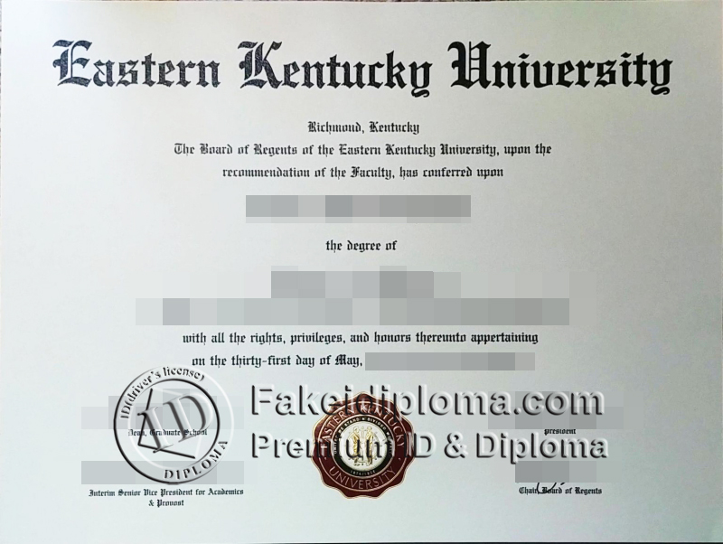 Where to order fake Eastern Kentucky University EKU diploma?