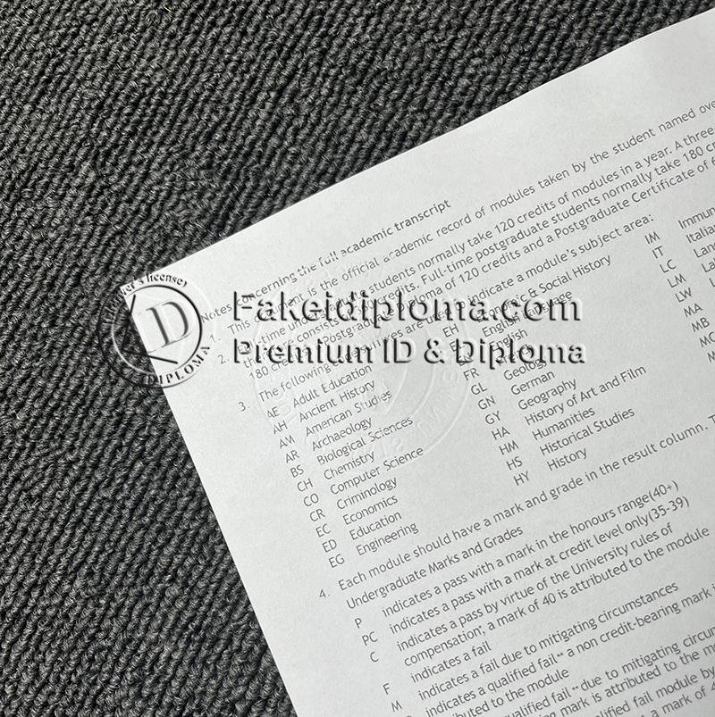 Fake University of Leicester transcript maker, buy fake transcripts