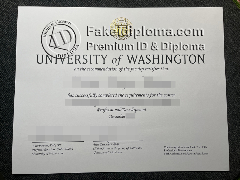 University of Washington degree maker, buy a UW degree in USA