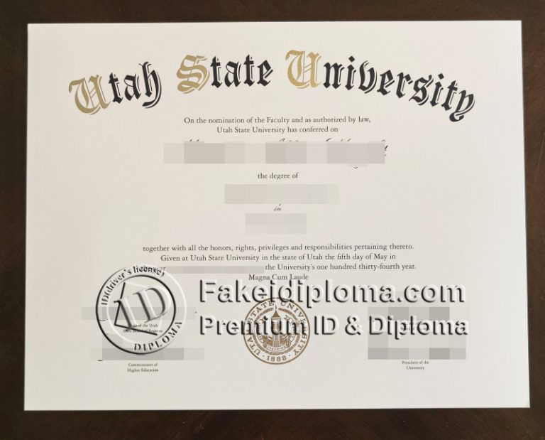 Fake Utah State University diploma, buy USU bachelor's degree