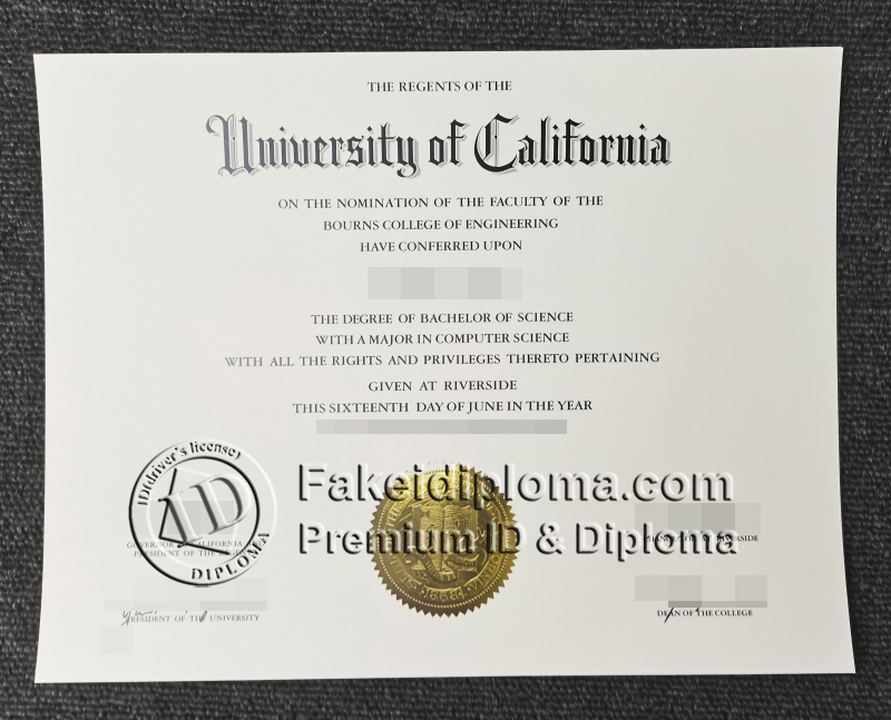 Buy UCR degree, University of California, Riverside diploma