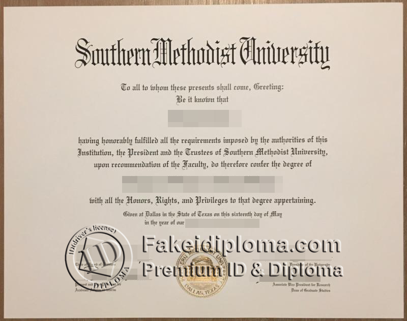 Southern Methodist University degree maker, buy SMU diploma
