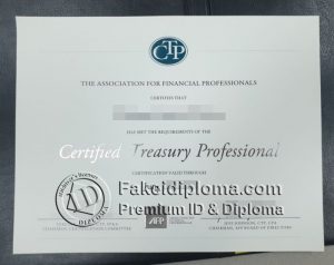 Buy a CTP Certificate, Certified Treasury Professional certification