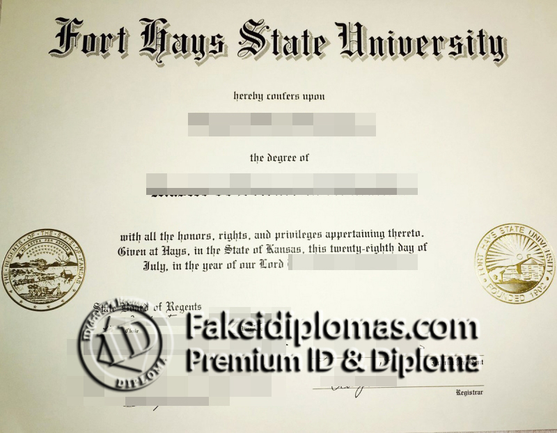 Fake FHSU diploma, buy a Fort Hays State University degree