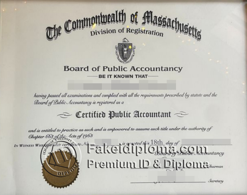 The best website to order Massachusetts CPA certificate