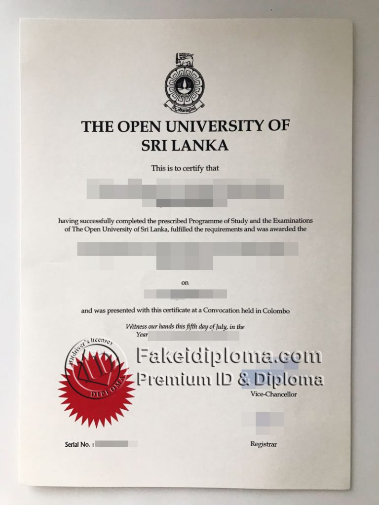 How to make OUSL Open University of Sri Lanka diploma now?