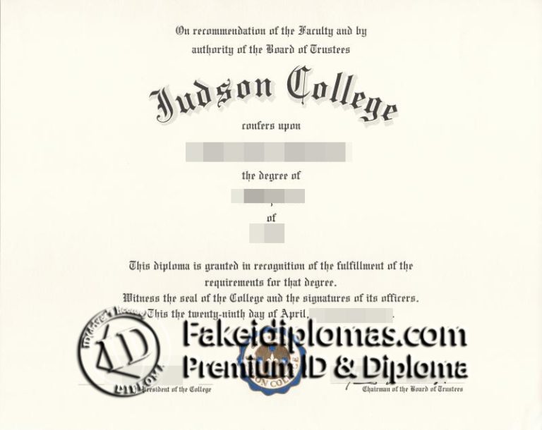 Where to buy a replica Judson College degree in Business?