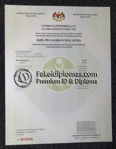 SPM certificate Malaysia, Sijil Pelajaran Malaysia certificate