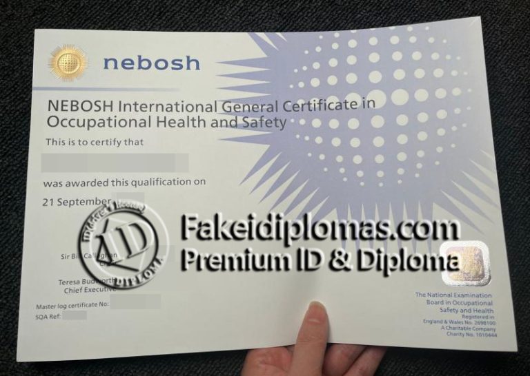 How much to buy a fake NEBOSH IGC Certificate online?