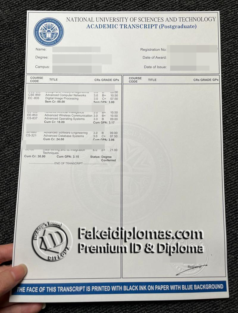 How to purchase a fake NUST transcript with higher scores?