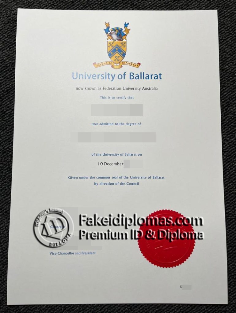 Buy fake University of Ballarat degree of accounting finance