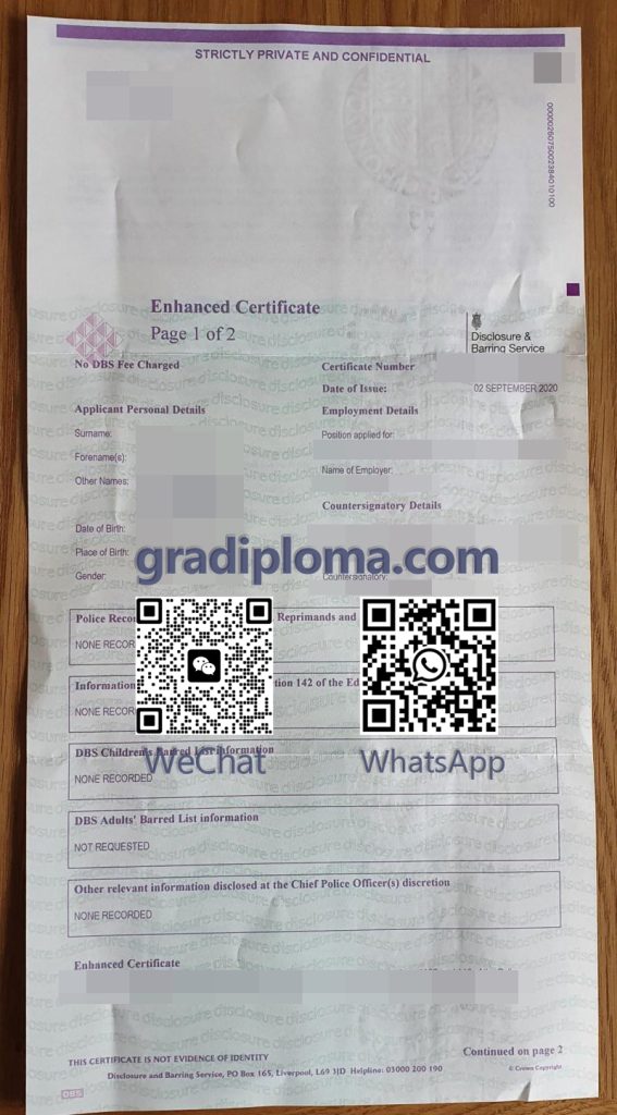 How to get a Disclosure and Barring Service DBS certificate?