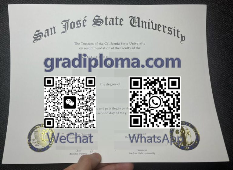 Buy San Jose State University diploma, fake SJSU MBA degree
